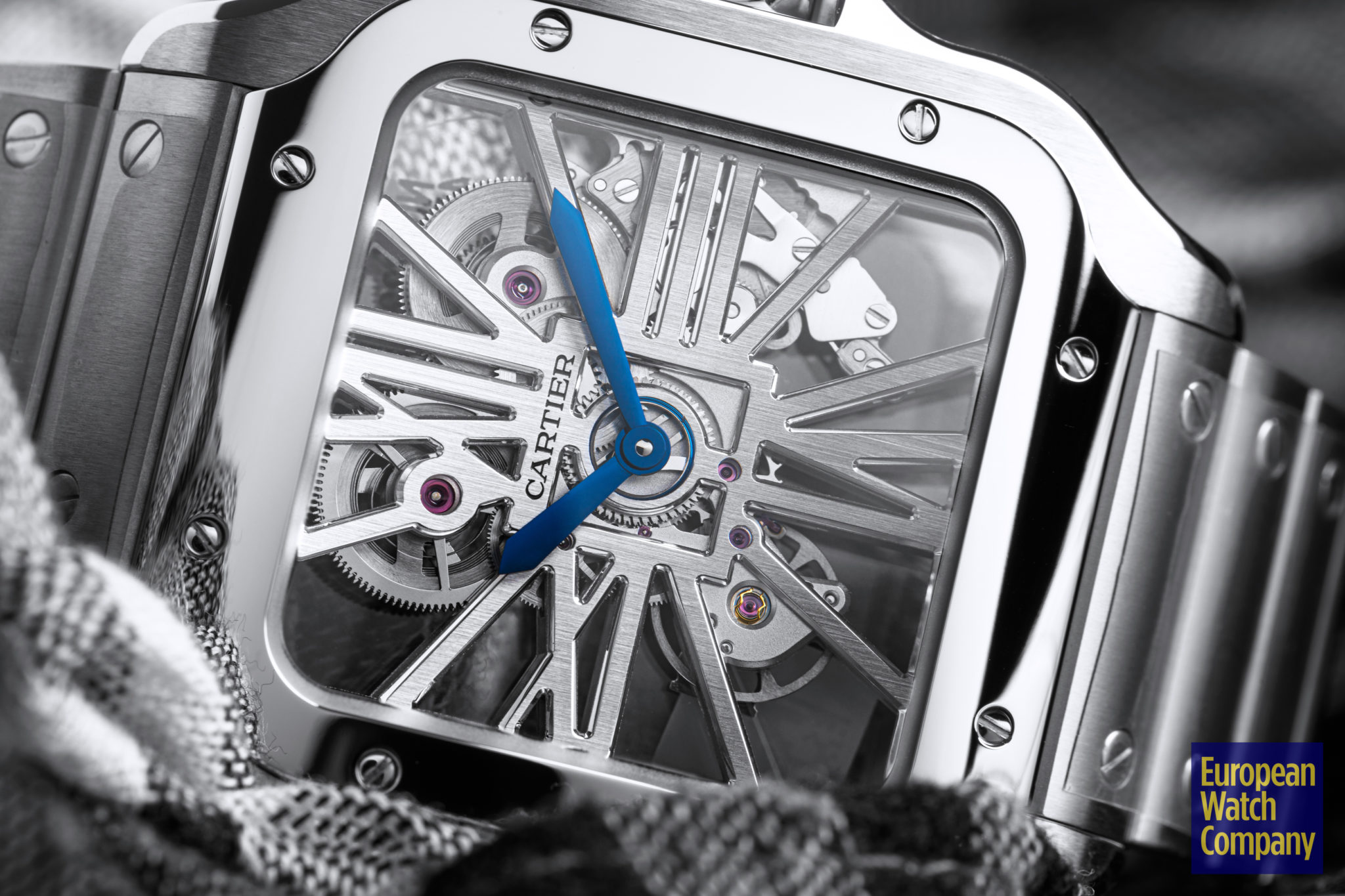 A Stainless Steal: The Cartier Santos De Cartier Skeleton – THE COLLECTIVE